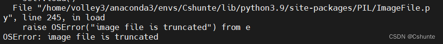 报错解决 Raise Oserror“image File Is Truncated“ From Eoserror Image File Is Truncatedoserror 