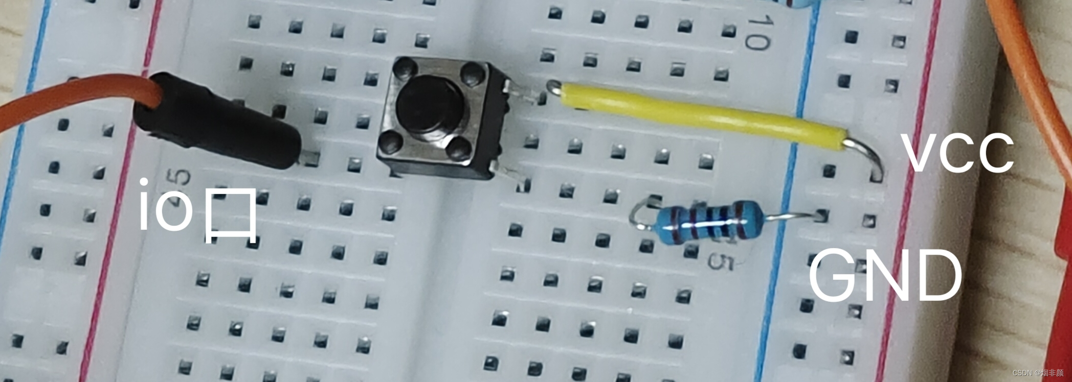 Stm32 Start Tour 按键控制ledstm32面包板烟非颜的博客 Csdn博客 