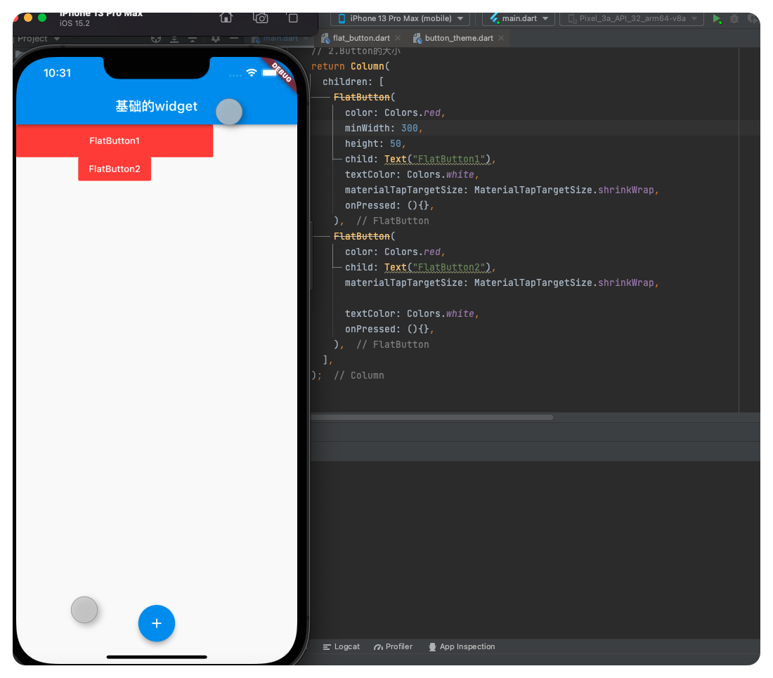 【Flutter从入门到实战】 ⑦、Flutter的基础Widget-Button、占位图、Icon、TextField、主题色的设置、布局 ...