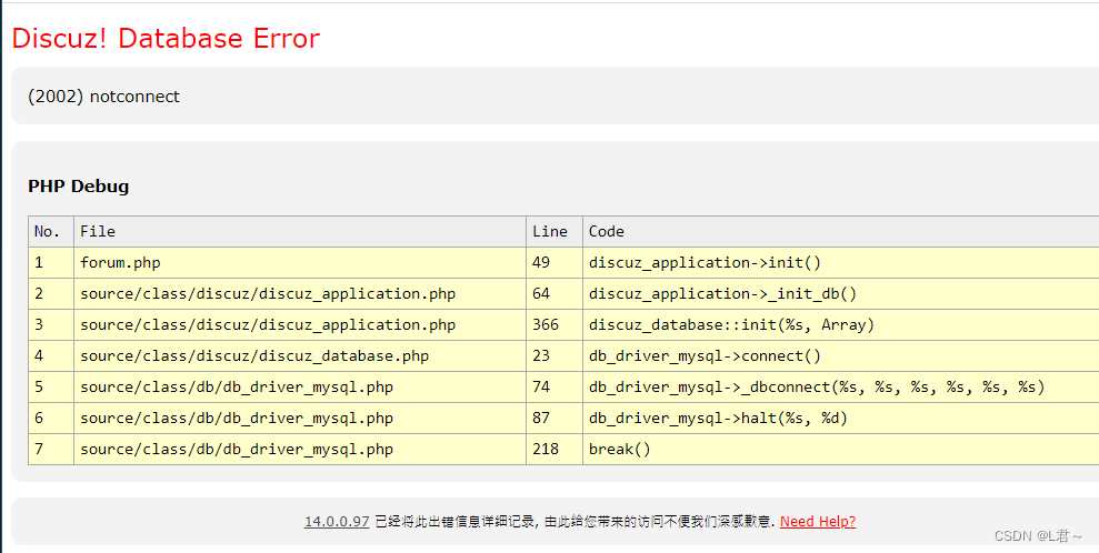 动态ip导致的Discuz!Database Error解决方法_discuz! database error-CSDN博客