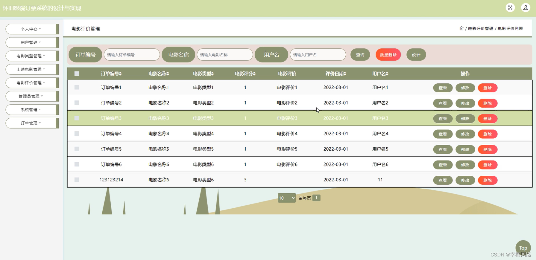 附源码 Javassm计算机毕业设计怀旧影院订票系统的设计与实现74820源码程序数据库部署 Csdn博客