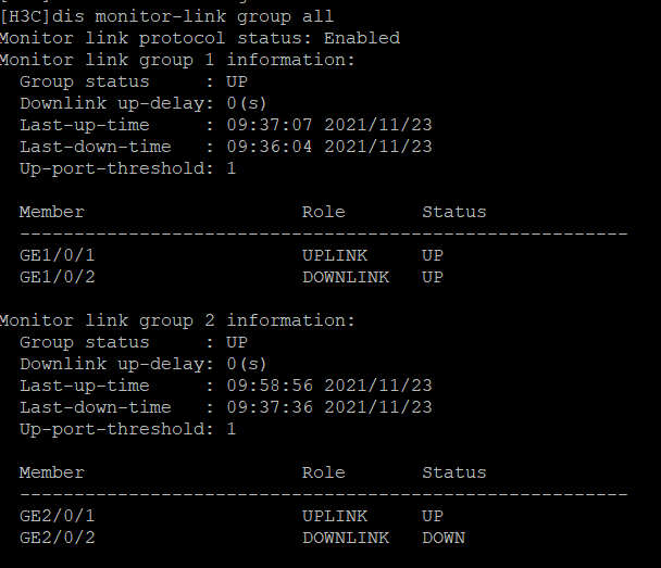 华三交换机monitor双上下联链路备份技术_port monitor-link group 1 downlink-CSDN博客