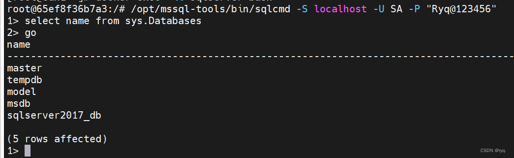 Docker安装sqlserver2017 Csdn博客