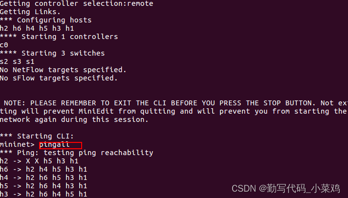 在ubuntu搭建mininet仿真平台ubuntu Mininet Csdn博客