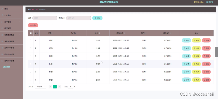 基于java+ssm+vue的银行贷款管理系统_银行风险管理系统java代码ssm框架-CSDN博客