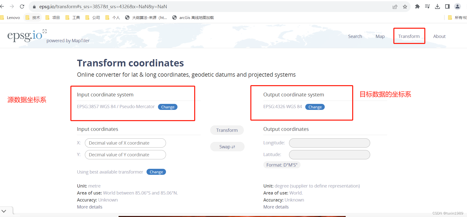 地图坐标系转换 java + proj4j_proj4j依赖-CSDN博客