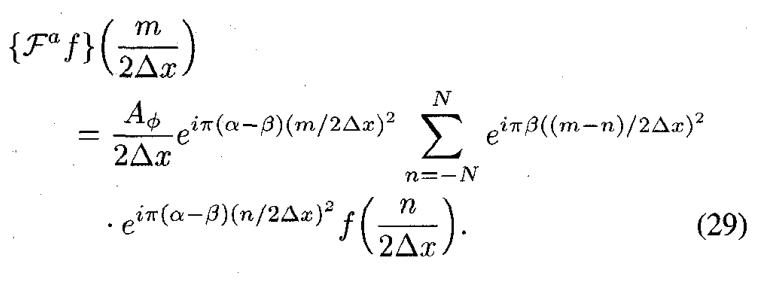 分数阶傅里叶变换（FrFT）详细原理与matlab代码实现-CSDN博客