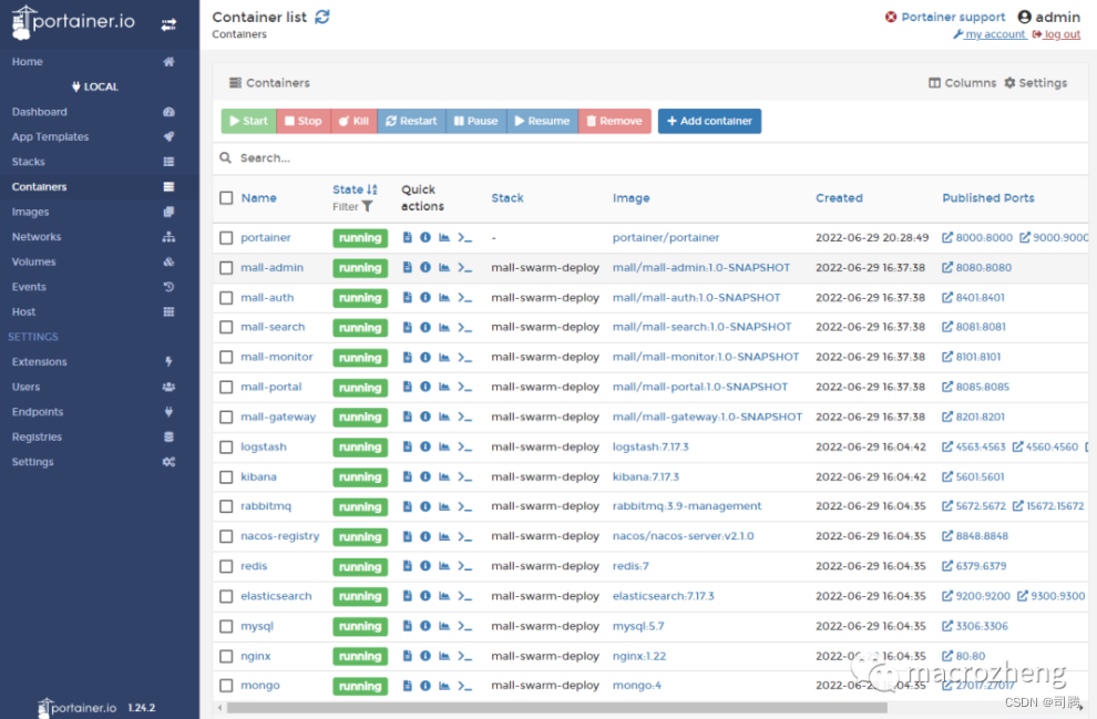 Mall微服务版本全面升级，支持最新版SpringCloud_springcloud mall-swarm_司腾的博客-CSDN博客