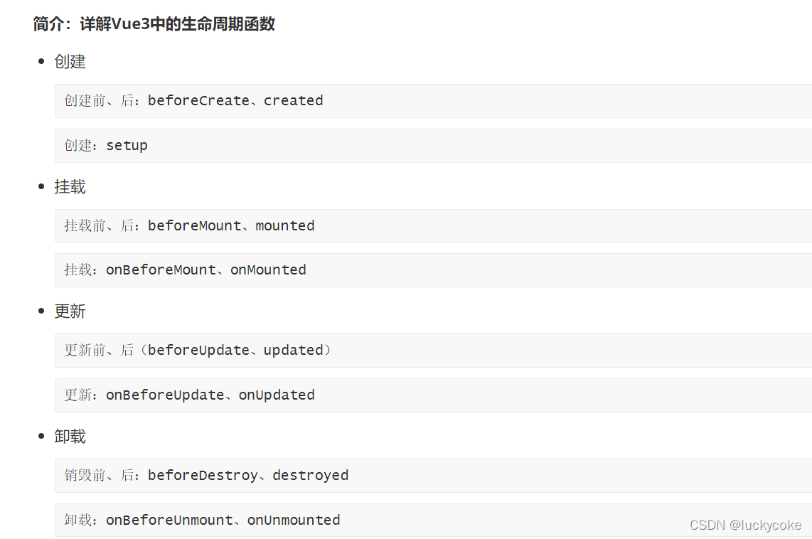 Vue30生命周期钩子函数vue30的钩子函数 Csdn博客