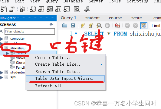 如何将txt文件数据导入mysql Workbench建表xt文件怎么导入到workbench Csdn博客