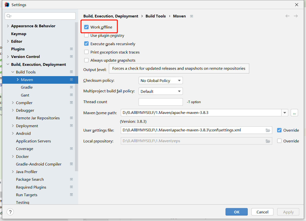 How to solve Cannot access central in offline mode in Maven? - Programmer Sought
