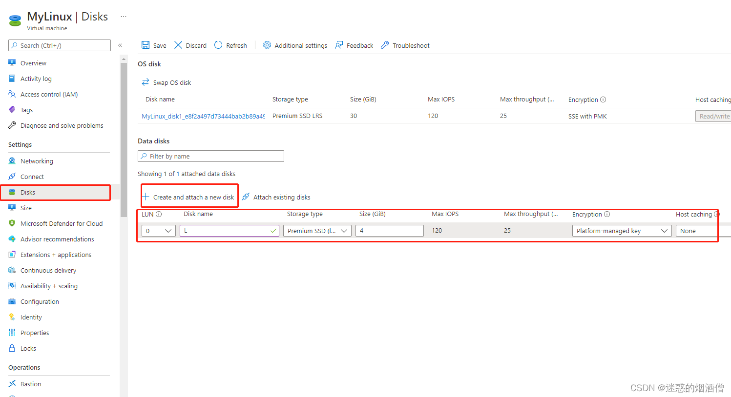 如何在 Azure VM上挂盘（windows 和 linux）_azure的windows虚拟机中怎么挂载磁盘-CSDN博客