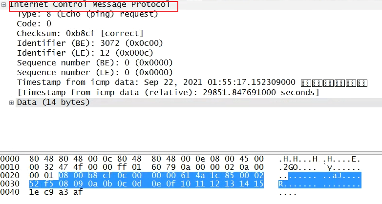 ICMP----ping报文格式-CSDN博客