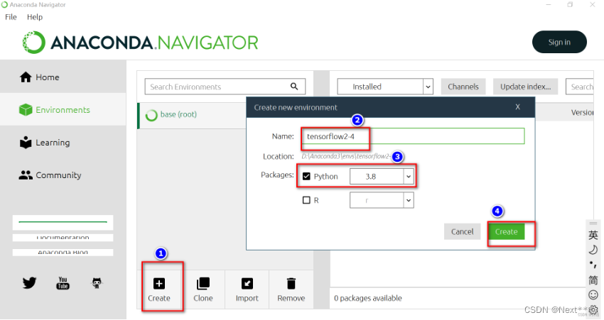 TensorFlow2.4 CPU版安装教程_pip 安装 tensorflow 2.4.0-CSDN博客