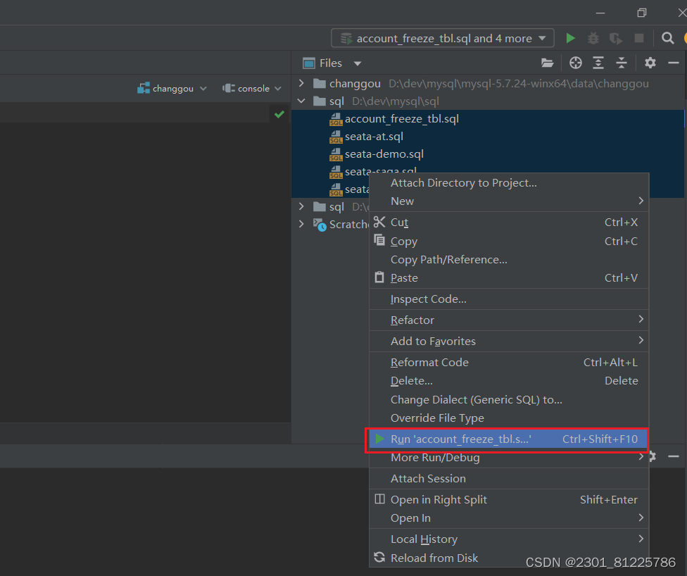 Datagrip批量执行sql文件 （使用datagrip连接sql） 编程库