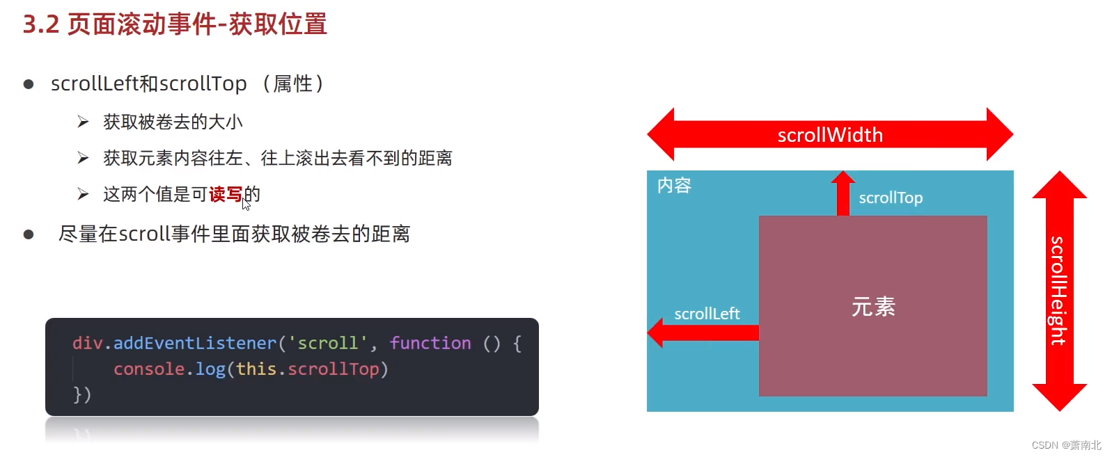 元素滚动事件 Csdn博客 