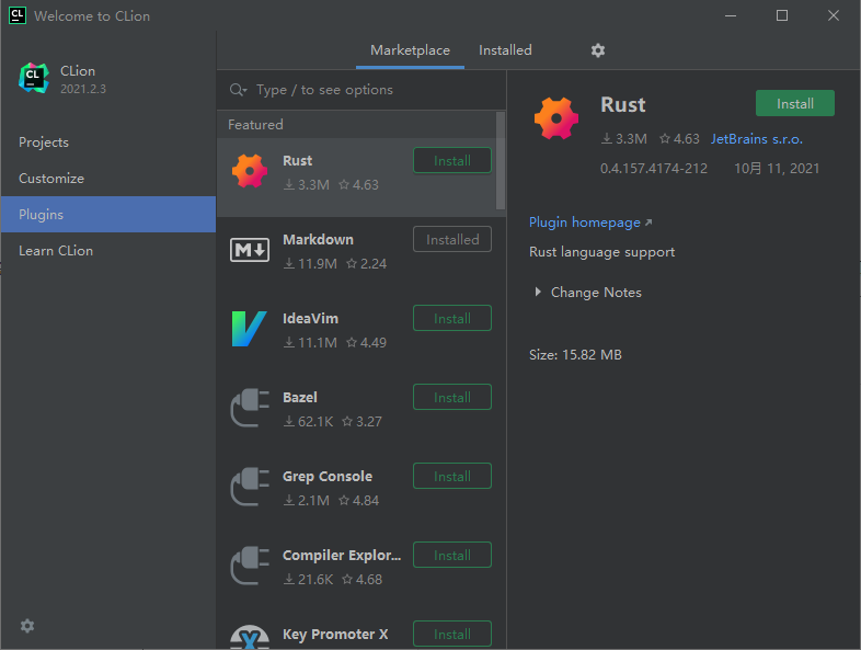 在Windows上搭建Rust开发环境——Clion篇_clion rust-CSDN博客