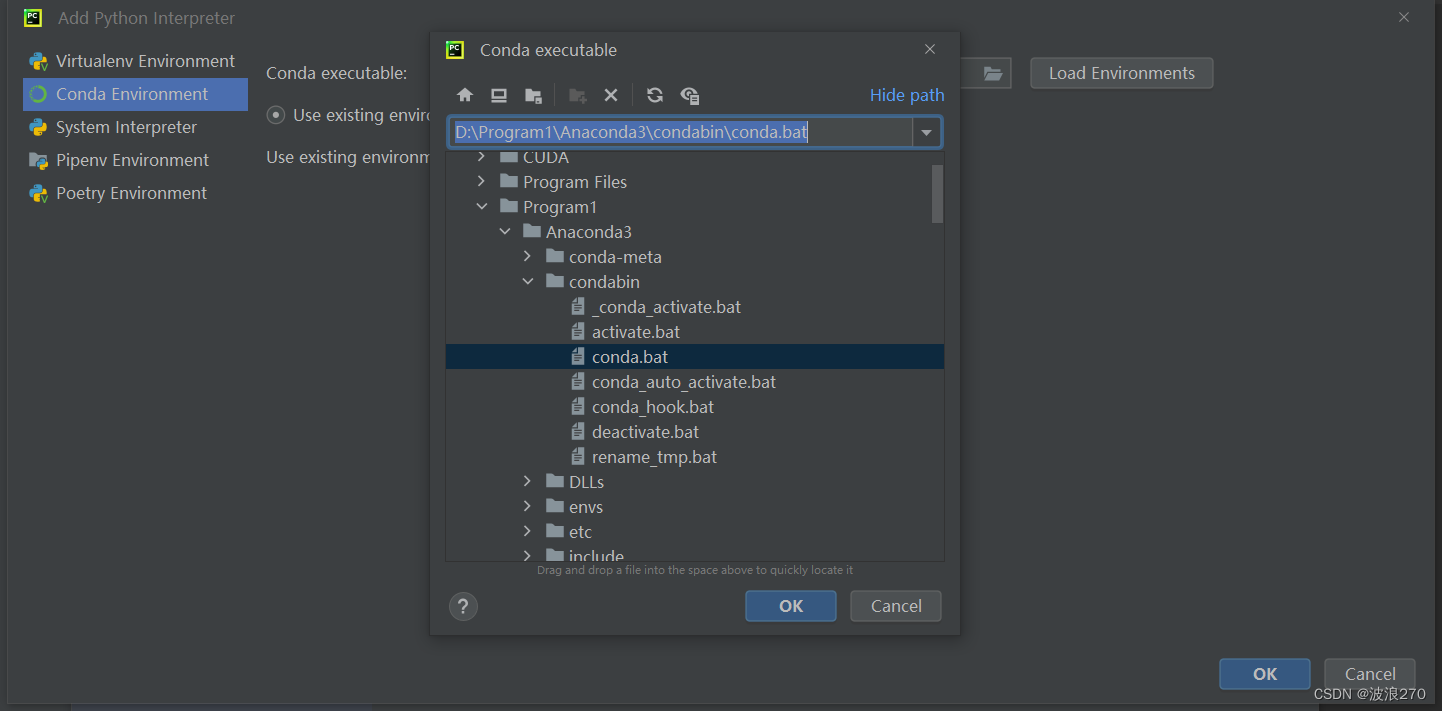 在Pycharm中解决Conda，没解释器问题_pycharm找不到conda解释器-CSDN博客