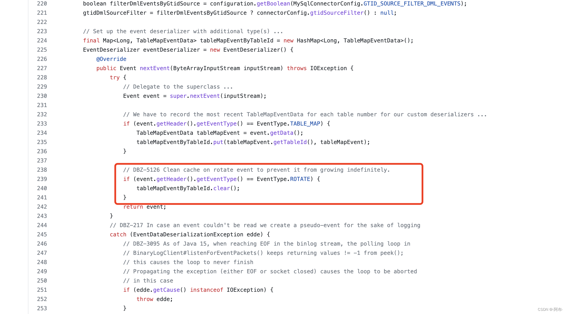 Debezium Mysql BinLog同步引擎的内存爆满，频繁GC导致CPU爆高_debezium对mysql性能影响-CSDN博客