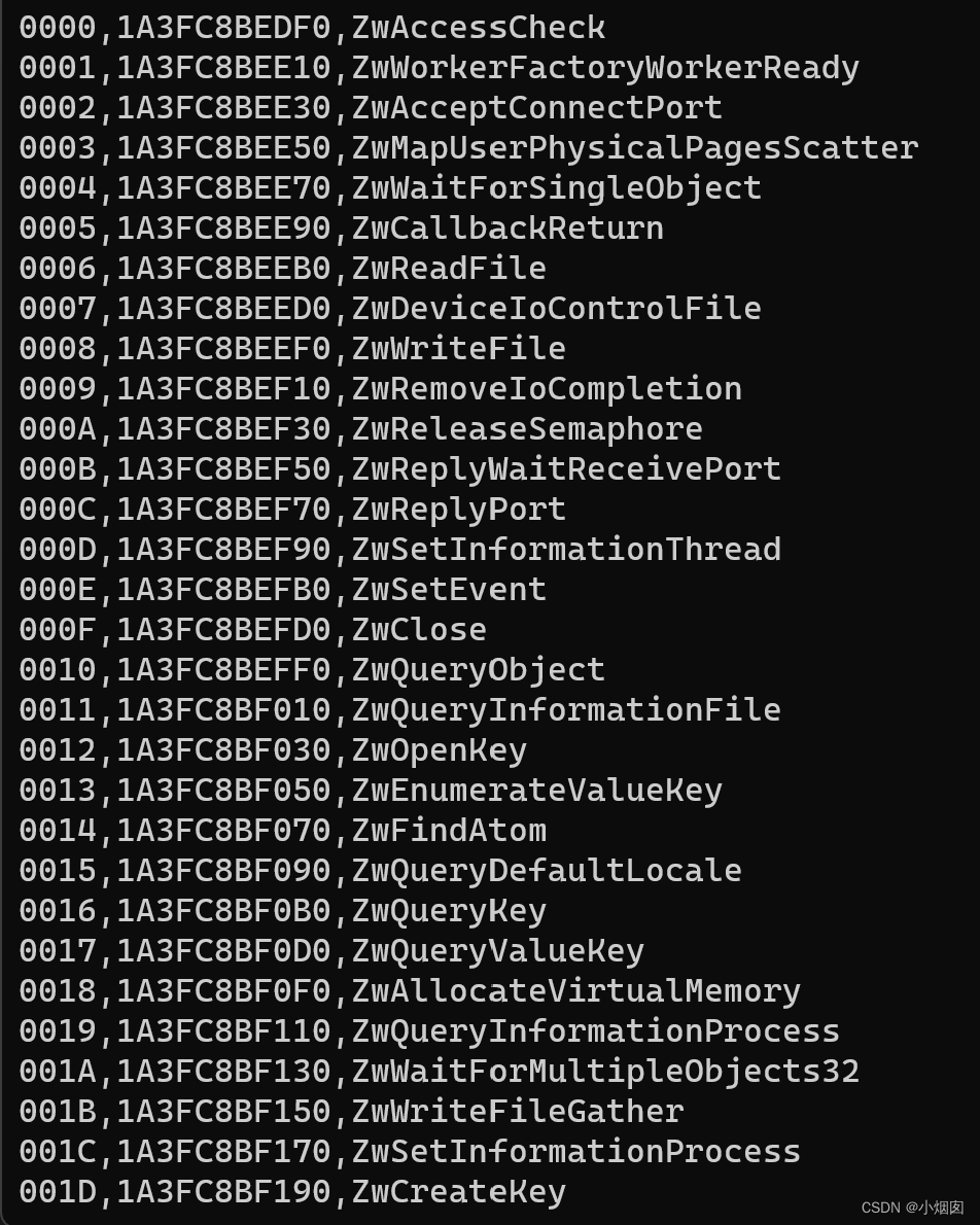 遍历 SSDT ShadowSSDT 编号和函数名_ssdt遍历-CSDN博客