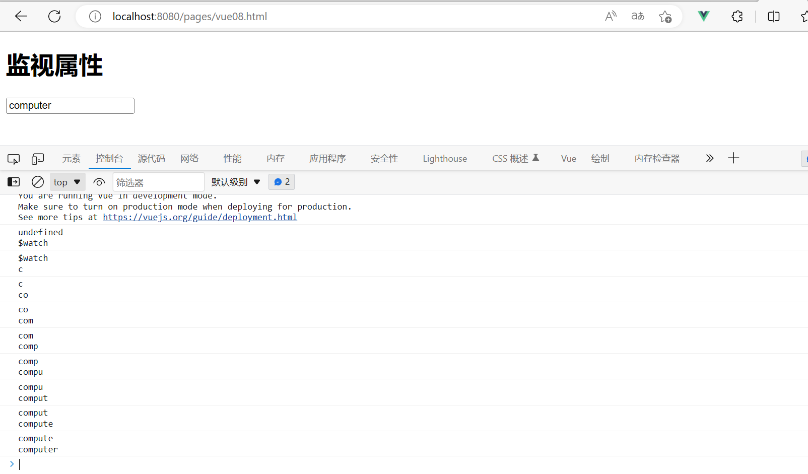 Vue侦听属性变化监视属性watchvue监听对象属性值变化 Csdn博客