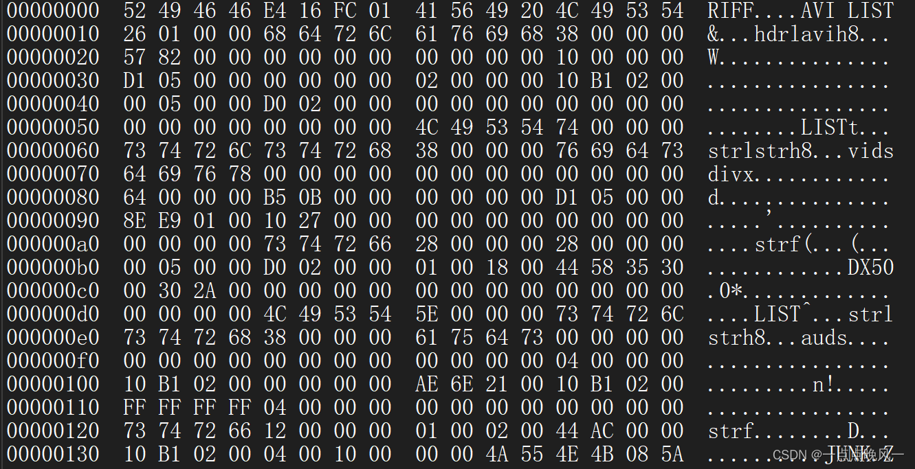 第三次作业：AVI和WAV格式文件分析_wav avi-CSDN博客