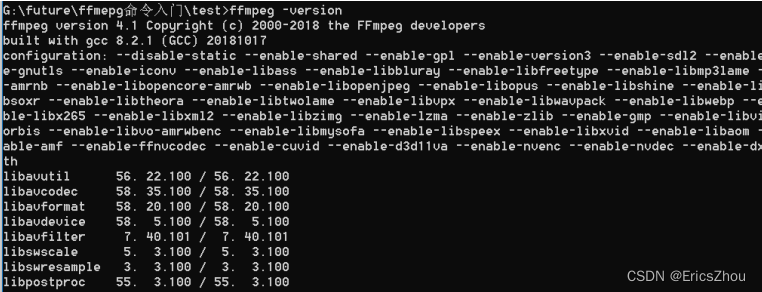 FFmpeg/FFplay/常用命令_ffmpeg查看视频帧率-CSDN博客