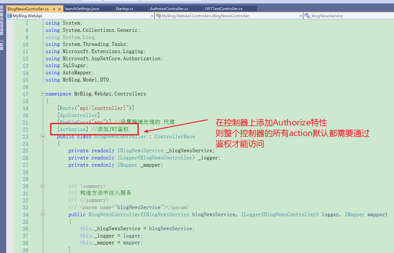 .Net Core WebApi 使用JWT完成鉴权和授权_webapi system.identitymodel.tokens.jwt-CSDN博客