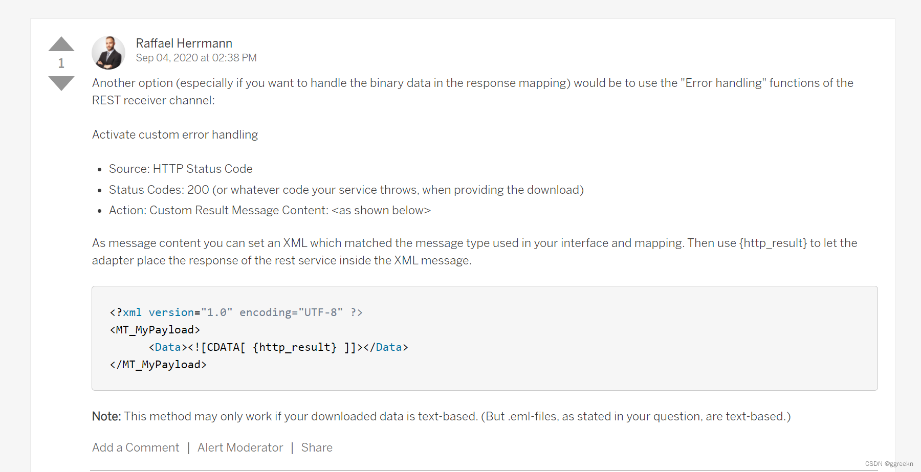 SAP PO PI Get Response from Payload and split（获取响应负载-(非标准JSON格式非XML格式)并拆分到不同字段）_sap po 没有 ...