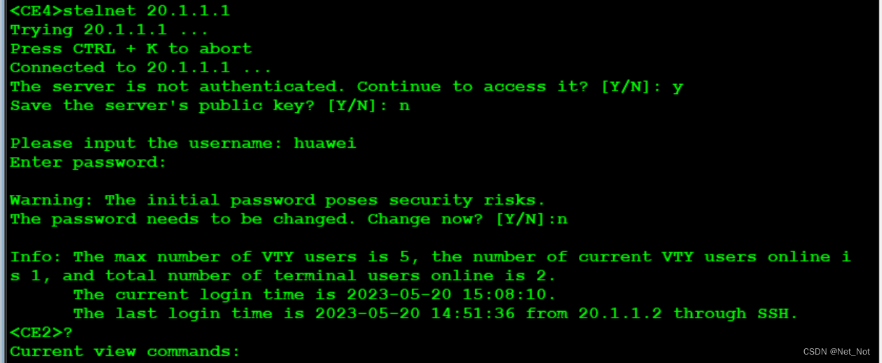 （SSH/Telnet）设备远程登录方式实际综合运用_protocol inbound ssh telnet-CSDN博客