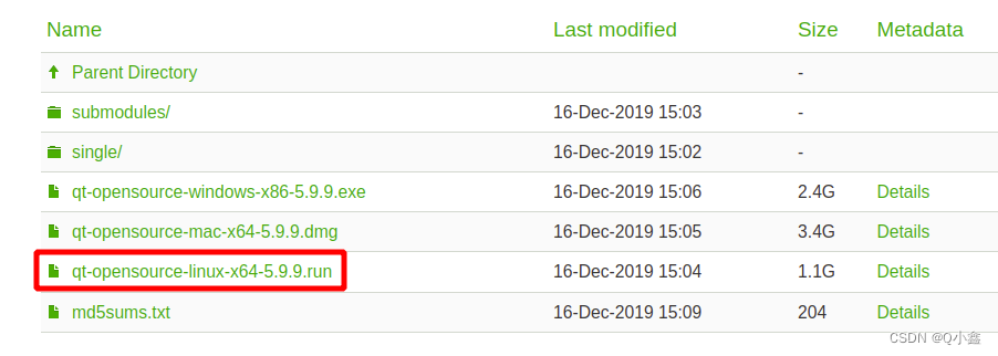 【Qt学习】安装Qt5.9.9Linux版本-CSDN博客
