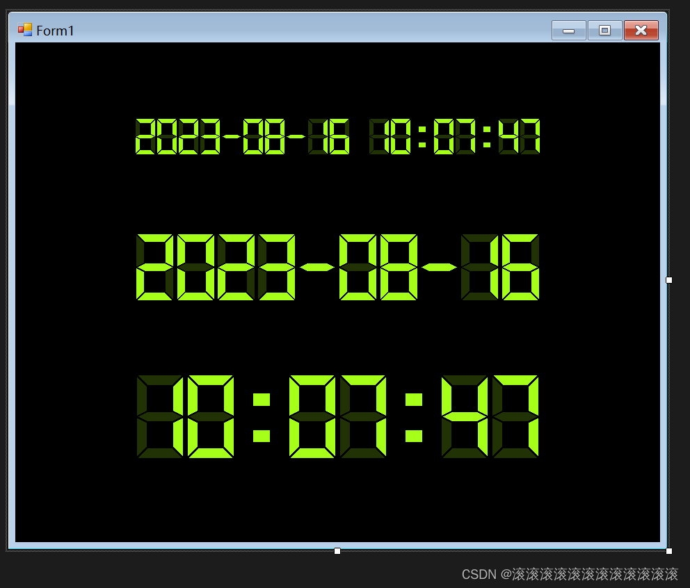 c# winform LED数字时间代码，纯代码_c# led 数字-CSDN博客