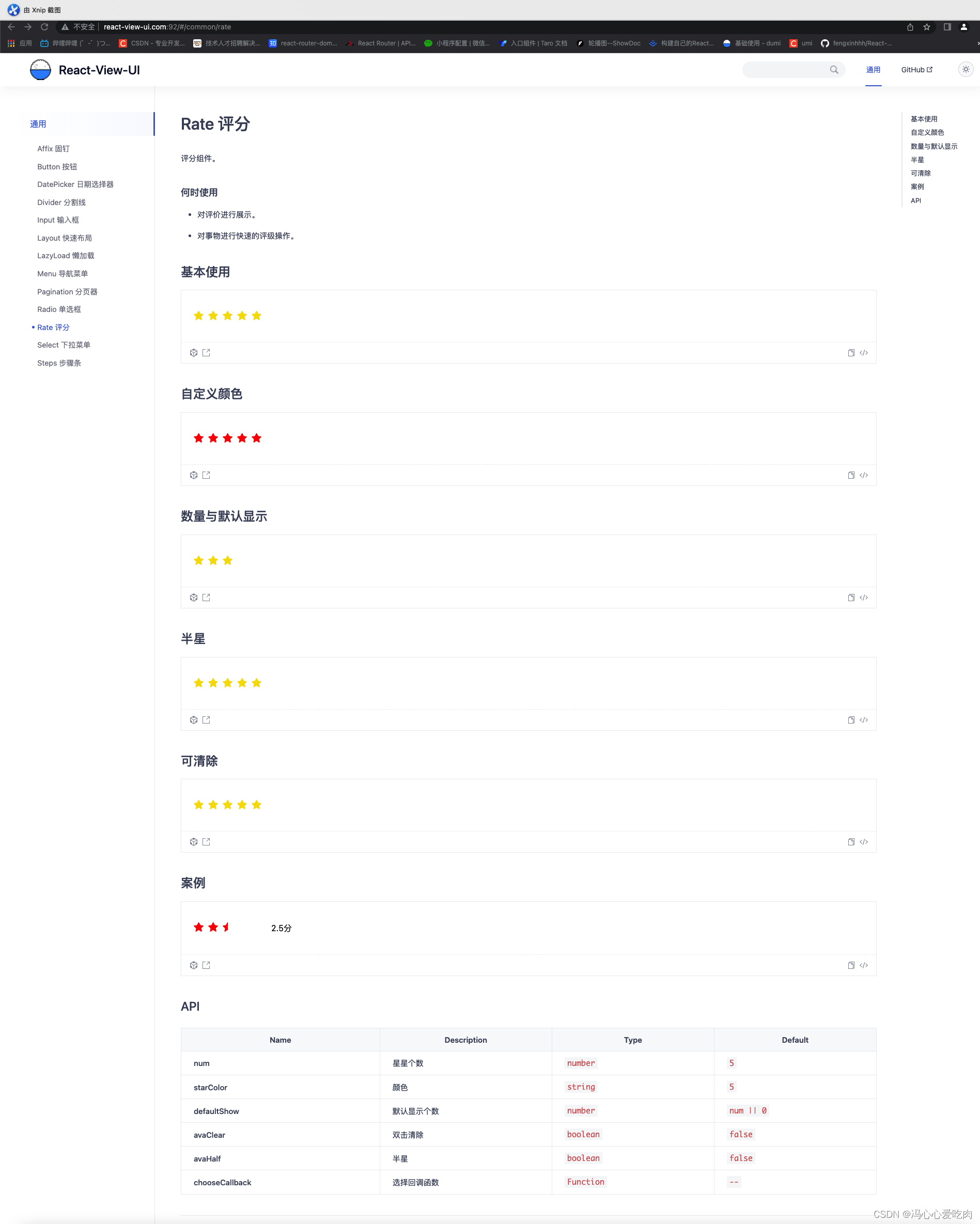 Concis组件库封装——Rate评分_rate 评分-CSDN博客