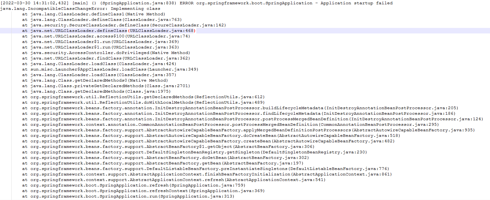 程序jar冲突或类冲突问题解决【IncompatibleClassChangeError: Implementing class】_incompatibleclasschangeerror ...