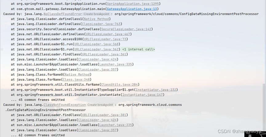 Unable to instantiate com.alibaba.cloud.nacos.configdata ...