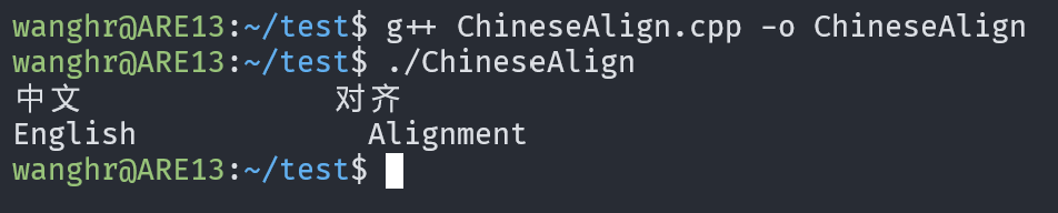 C 中文字符的 Setw 格式化打印问题 C Setw编码 Csdn博客