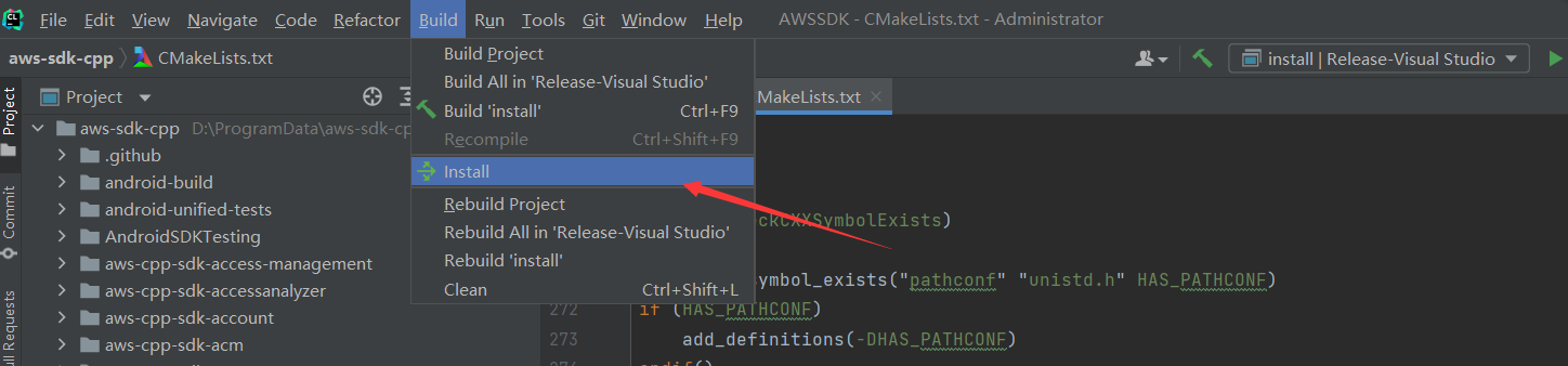使用cmake配置aws-cpp-sdk以及在cmake项目中使用_如何使用cmake编译使用aws-CSDN博客