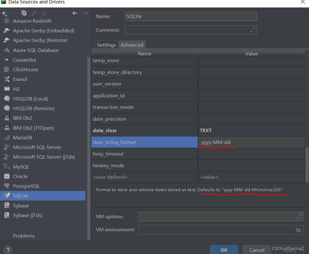 pycharm内sqlite数据库添加date类型日期（yyyy-MM-dd），自动变成一串长整数，或者日期后面自动添加时、分、秒（00:00:00.000）_pycharm中sqlite库中 ...