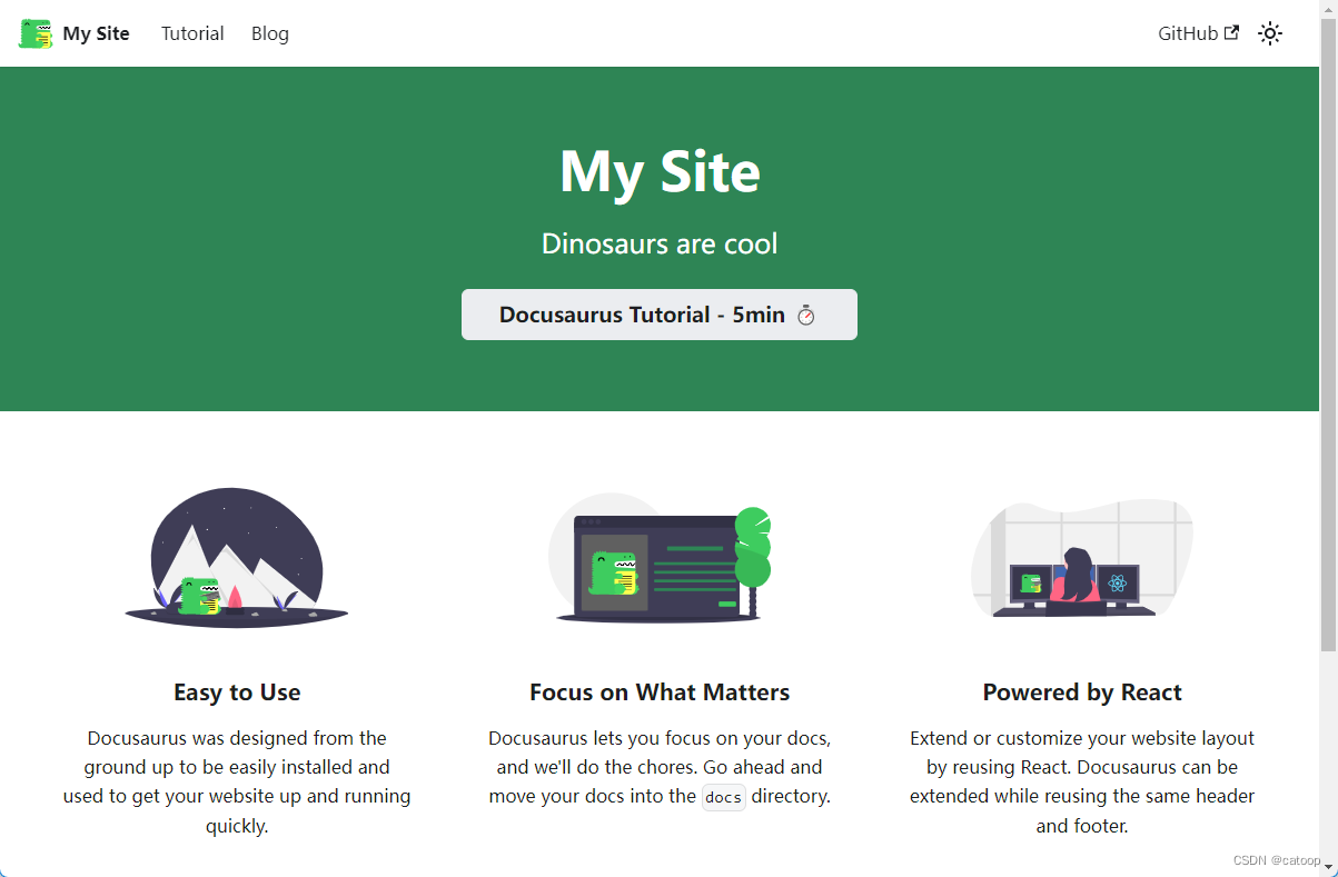 个人博客、开源文档的建站神仙组合 Vercel + Docusaurus_docusaurus vercel-CSDN博客