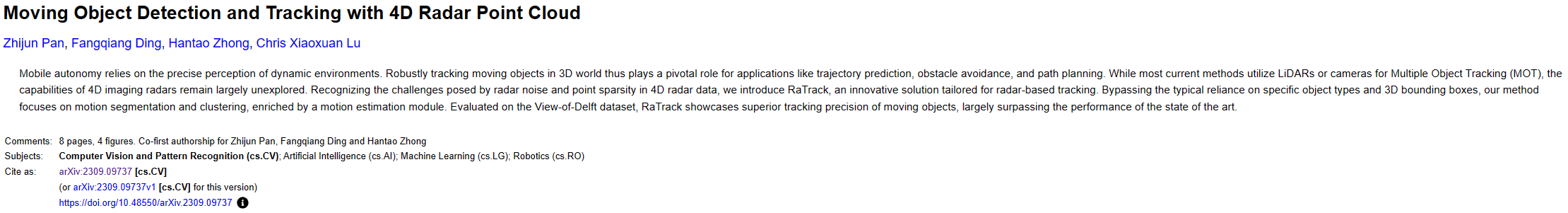 【计算机视觉 | 目标检测】arxiv 计算机视觉关于目标检测的学术速递（9 月 19 日论文合集）_semantics-aware lidar-only pseudo point cloud ...