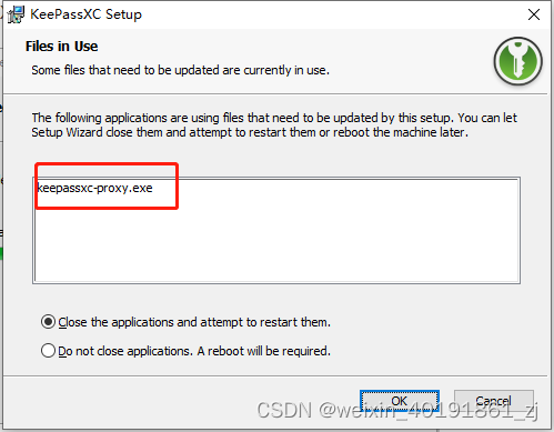 安装KeePassXC时报keepassxc-proxy.exe错误_配置好keepassnatmsg插件、keepassxc-browser扩展后,出现failed…-CSDN博客