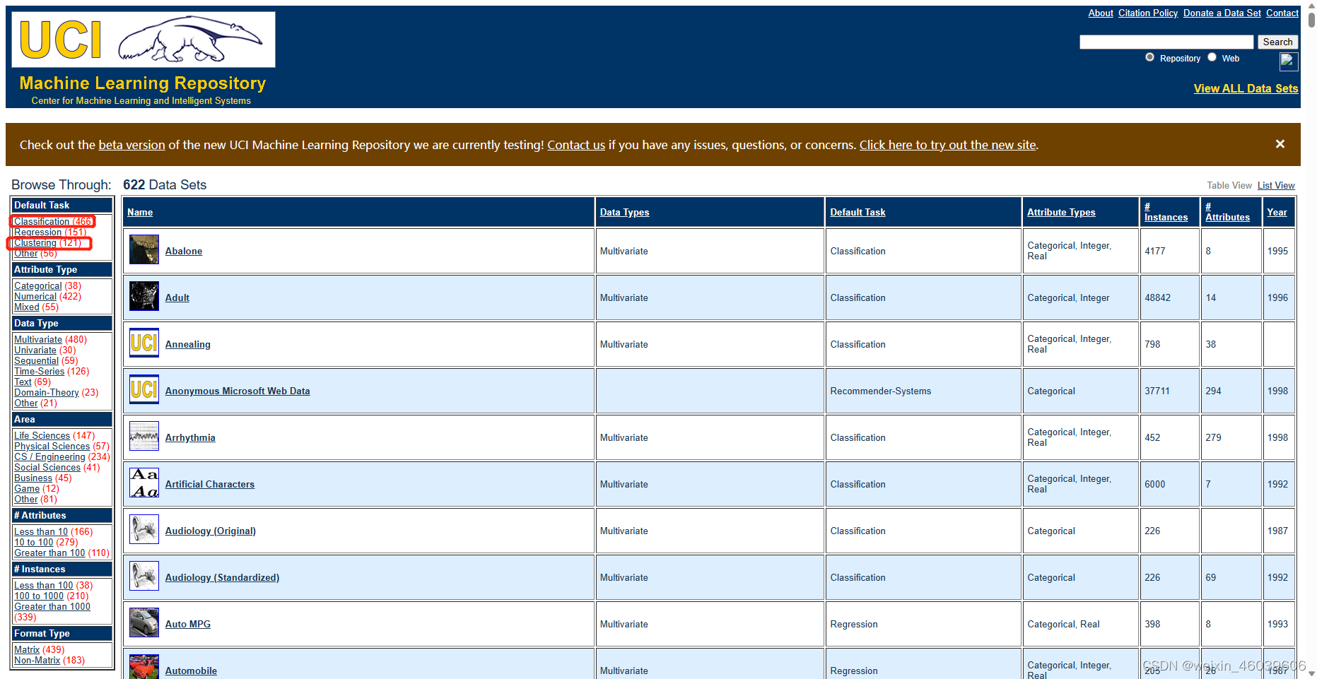 UCI数据集下载及转换为arff文件-CSDN博客