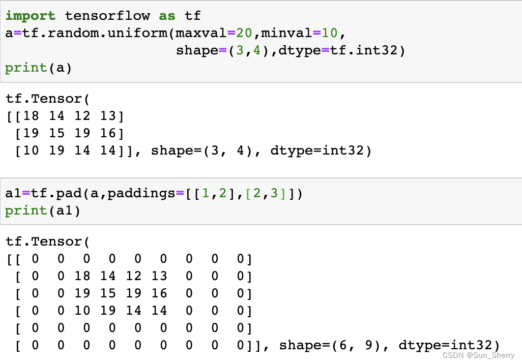 Tensorflow:Tensor的逻辑、统计、填充、限幅等操作_用0将一个tensor填充到指定长度-CSDN博客