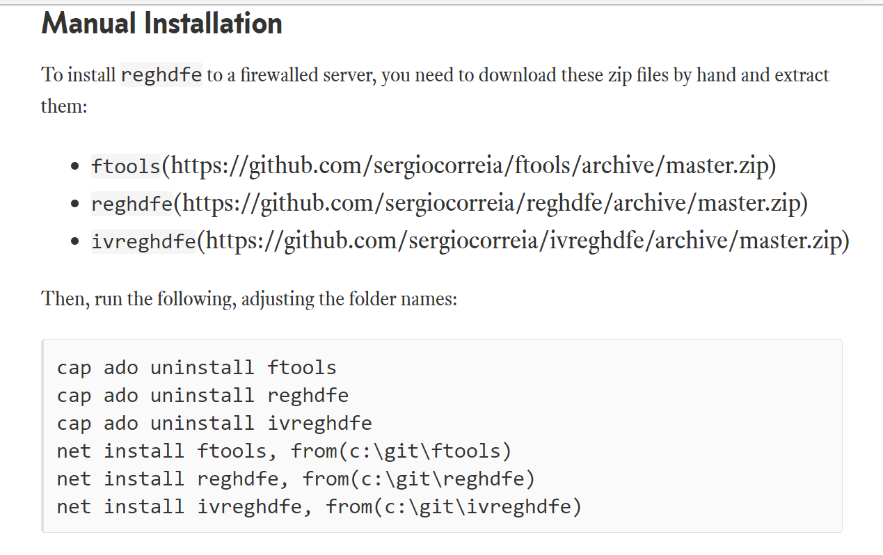 Stata:安装ivreghdfe包_ivreghdfe怎么安装-CSDN博客