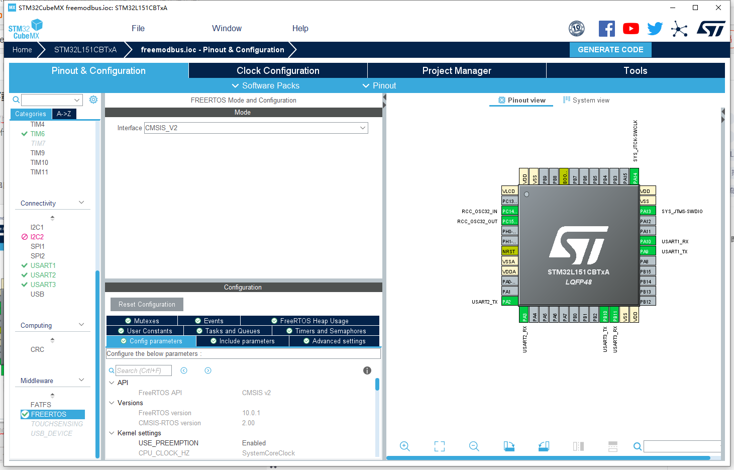 stm32移植freemodbusRTU（HAL库+Freertos）主机_stm32 freemodbus移植 主站-CSDN博客
