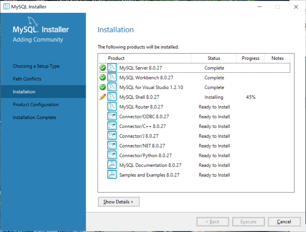 MySQL 8.0.27.1版本安装(mysql-installer-community-8.0.27.1.msi)-CSDN博客