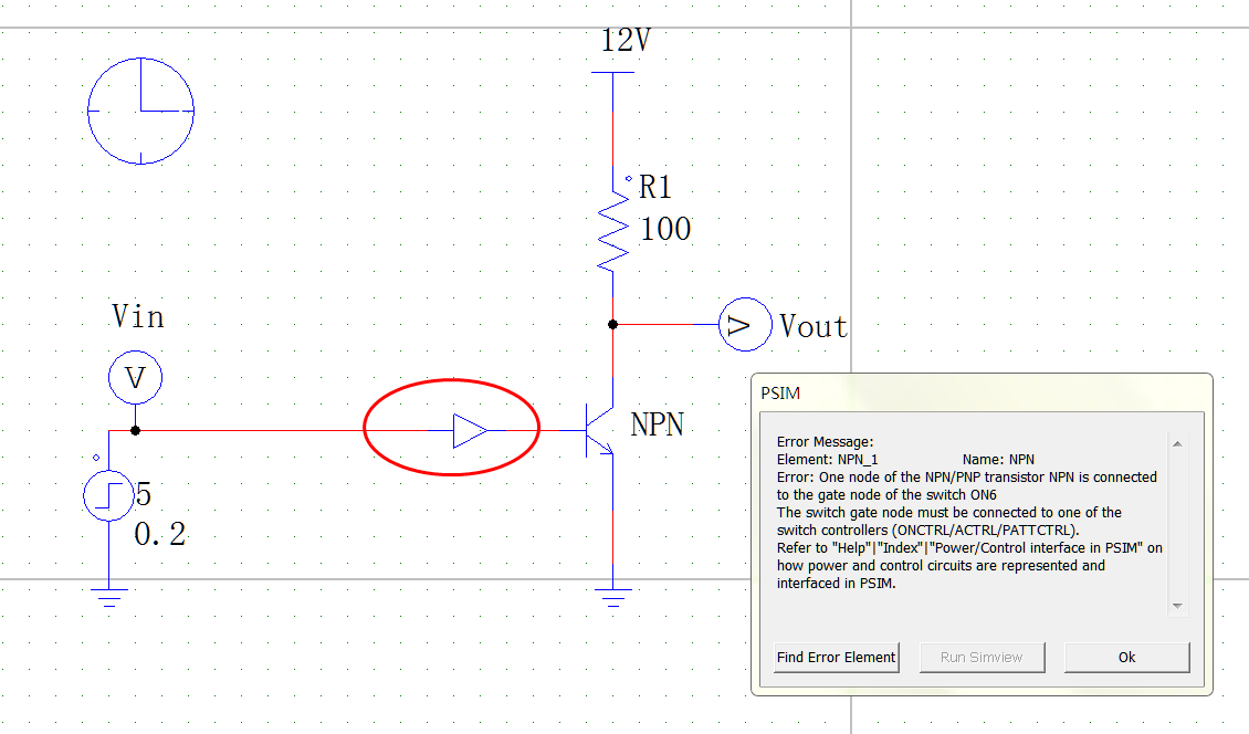 PSIM 软件仿真三极管时报错及解决错误方法_psim模拟问题-CSDN博客