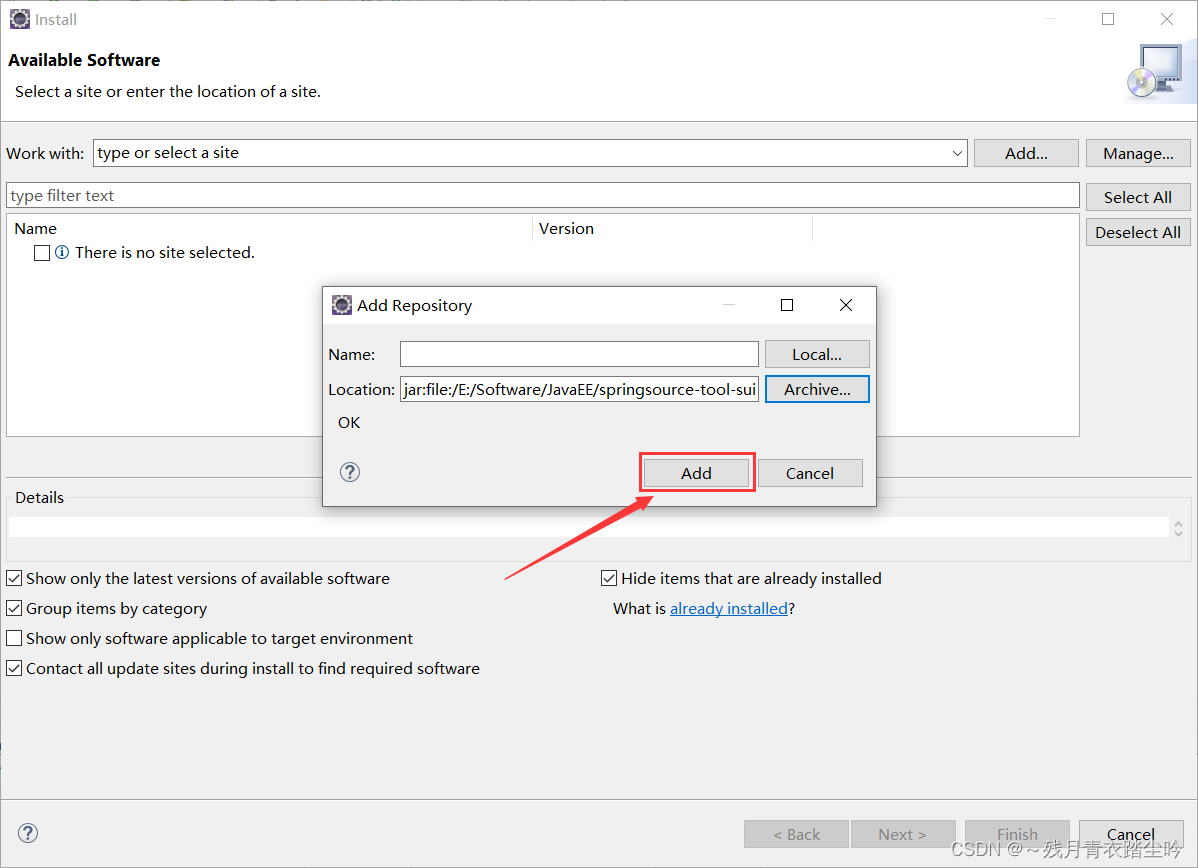 Eclipse本地安装Spring Tool Suite插件_eclipse安装spring tool suite-CSDN博客