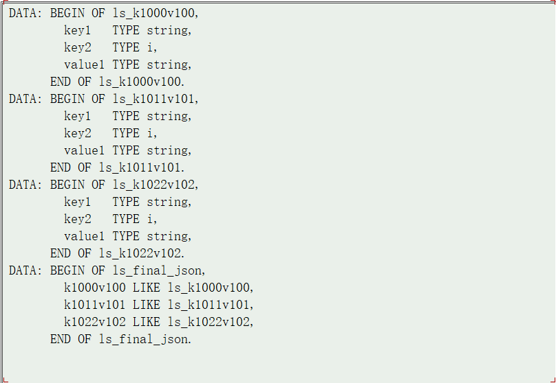 json转换为abap数据对象并输出数据声明_json 在线转abap-CSDN博客